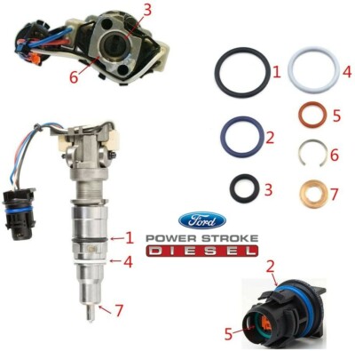 03-10 Fuel Injector O-ring Seal Kit for Ford 6.0L Powerstroke Diesel ...