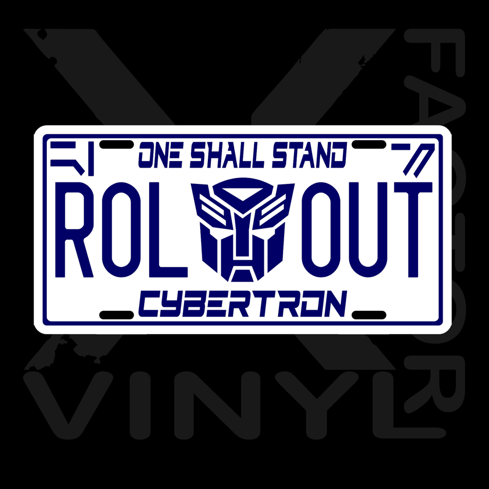 Transformers Autobots Decepticon Bumblebee Metal License Tag FASTFREE ...