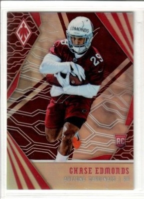 CHASE EDMONDS 2018 Panini Phoenix RED ROOKIE RC #192/299 ARIZONA ...
