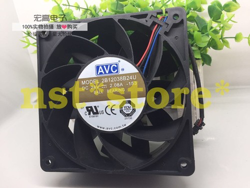 for 1pc AVC 2B12038B24U Inverter fan DC24V 2.08A 12cm 12038mm 3pin | eBay
