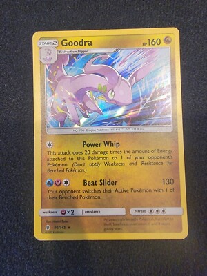 Pokemon Card - Goodra - 96/145 - Holo Rare - Sun & Moon Guardians ...
