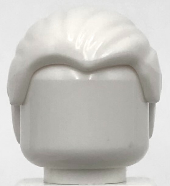 Lego New White Minifigure Hair Combed Front to Rear Piece | eBay