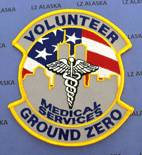 9-11 VOLUNTEER MEDICAL SERVICES GROUND ZERO PATCH WTC EMS EMT NEW YORK ...