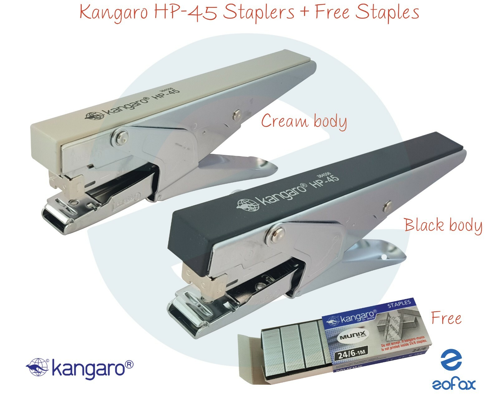 KANGARO HP-45 Stapling Pinning Stapler - 30 Sheets Stapling + 1000 ...