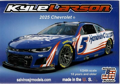 Salvinos JR Models HMC2025KLP #5 HendrickCars.com 2025 Kyle Larson1/24 ...