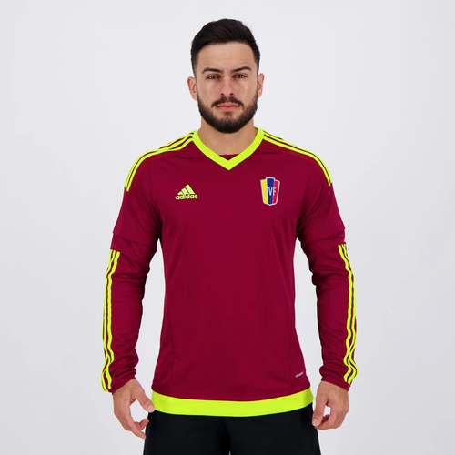 Camisa Adidas Selección Vinotinto Venezuela FVF 15-16 HOME LONG SLEEVE ...