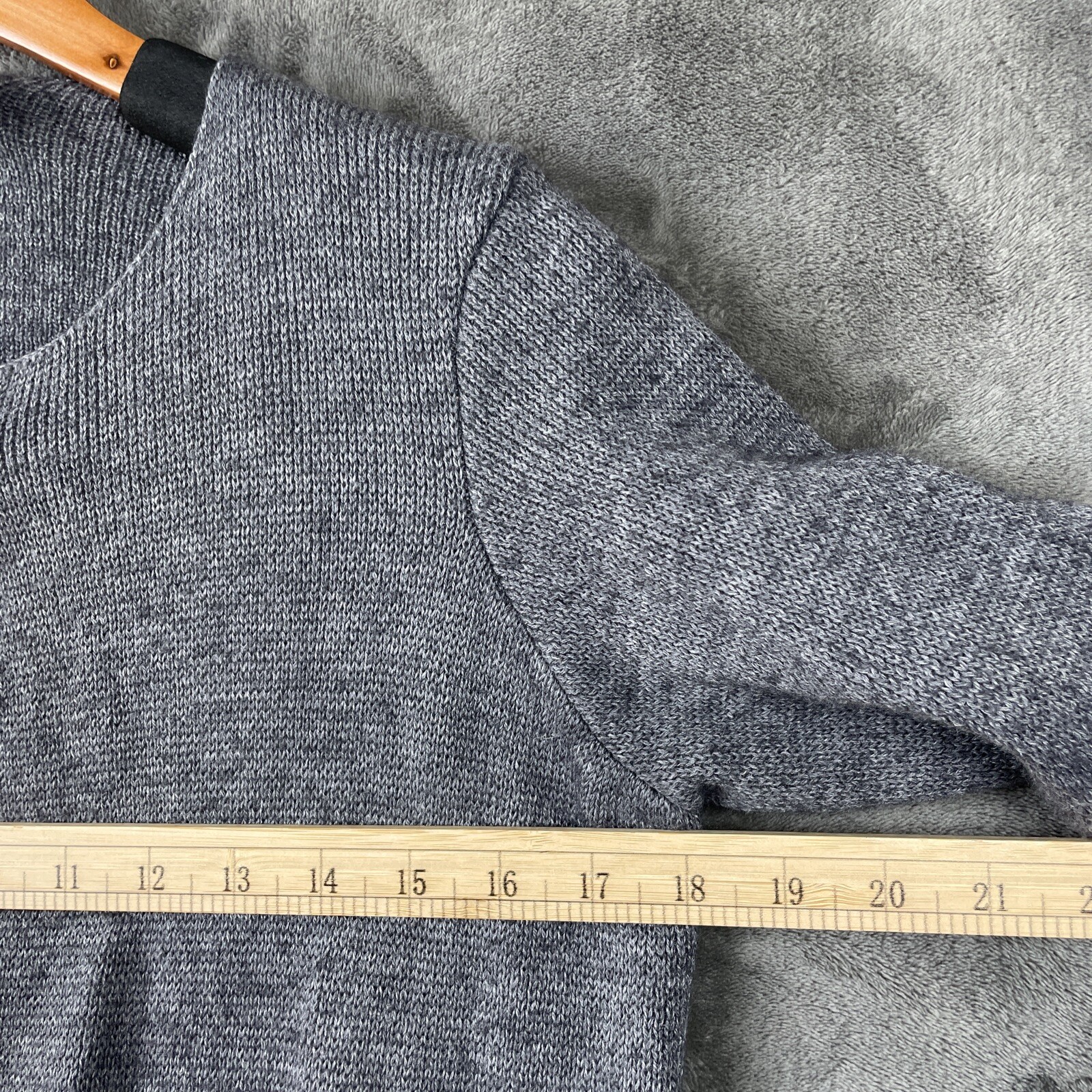 Cocogio Italy Long Open Cardigan Merino Sweater W Med Gray Classic ...