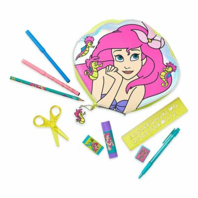 NWT Disney Store Ariel Zip-Up Stationery Kit school Princess Little ...