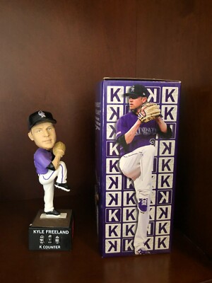 Kyle Freeland 2019 K-Counter Bobblehead MLB Colorado Rockies SGA w/ box ...