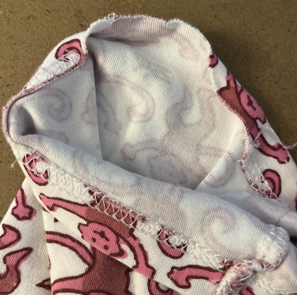 ROLLER RABBIT- Pink Monkey Pajama Set - Super Cute! Size Medium | eBay