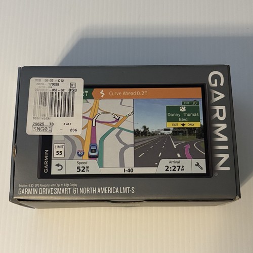 Garmin Drive Smart 61 North Amertican LMT-S GPS New Opened Box With ...