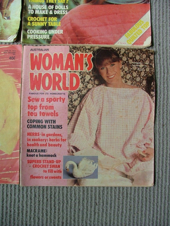 12x AUSTRALIAN WOMAN'S WORLD Magazines 70s 1973-79 Vintage bulk lot ...