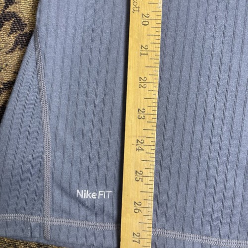 Vtg Y2K Nike NikePro Ribbed Compression Shirt Mens Size M Gray | eBay