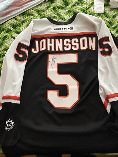 Kim Johnsson Hand Signed Auto Autograph Philadelphia Flyers Jersey KOHO ...