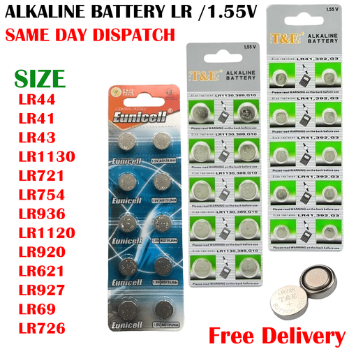 lr44 LR41 LR1130 LR43 LR936 LR754 LR44 1.5v coin Cell Button Battery ...
