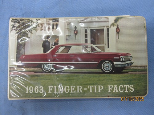 1963 Chevrolet Dealer Finger-Tip Facts book Sales Brochure | eBay