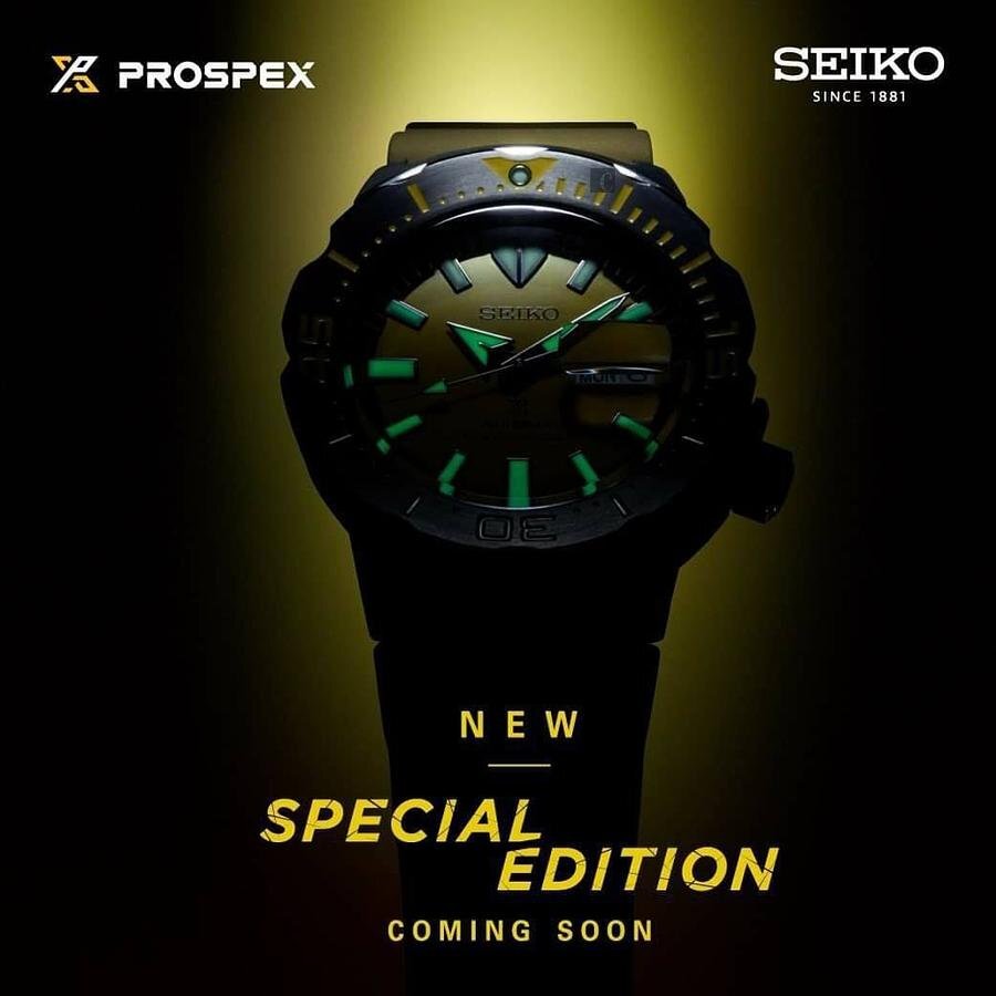 SEIKO PROSPEX Yellow Monster SRPF35K1 Kanji SPECIAL EDITION MODEL 200m ...
