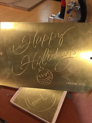 Engraving - Block Font