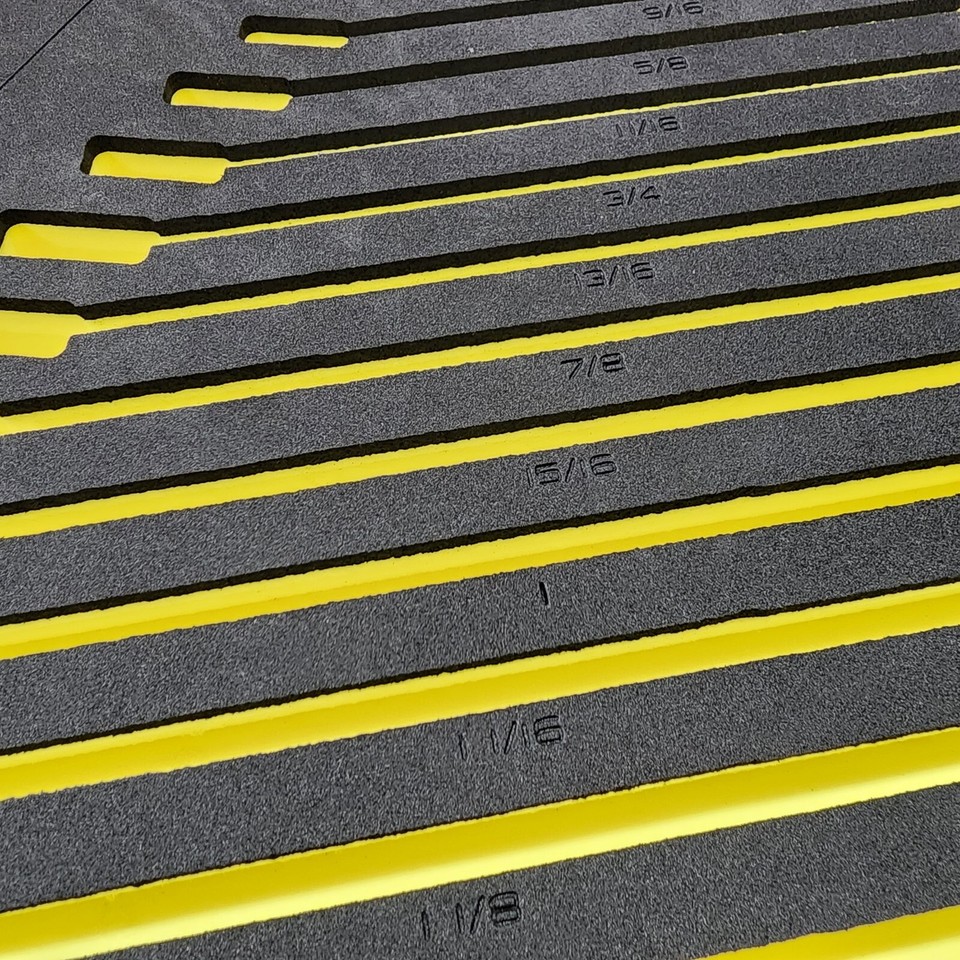 Snap-on Tools HI-VIZ FOAM ORGANIZER for 38pc Master Combo Wrench Set ...