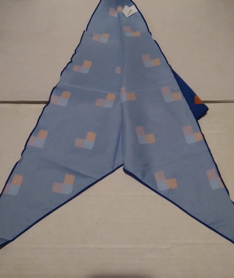 Blue Triangle Bandana Handkerchief | eBay
