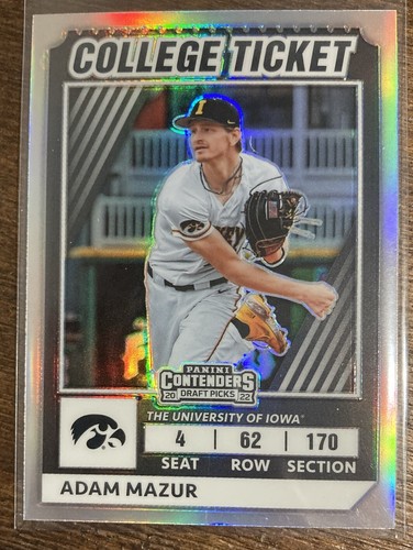 Adam Mazur 2022 Elite Extra Edition Contenders Optic College Ticket CTO ...