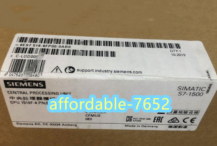6ES7518-4FP00-0AB0 S7-1500F CPU 1518F-4 PN/DP siemens New by DHL or ...