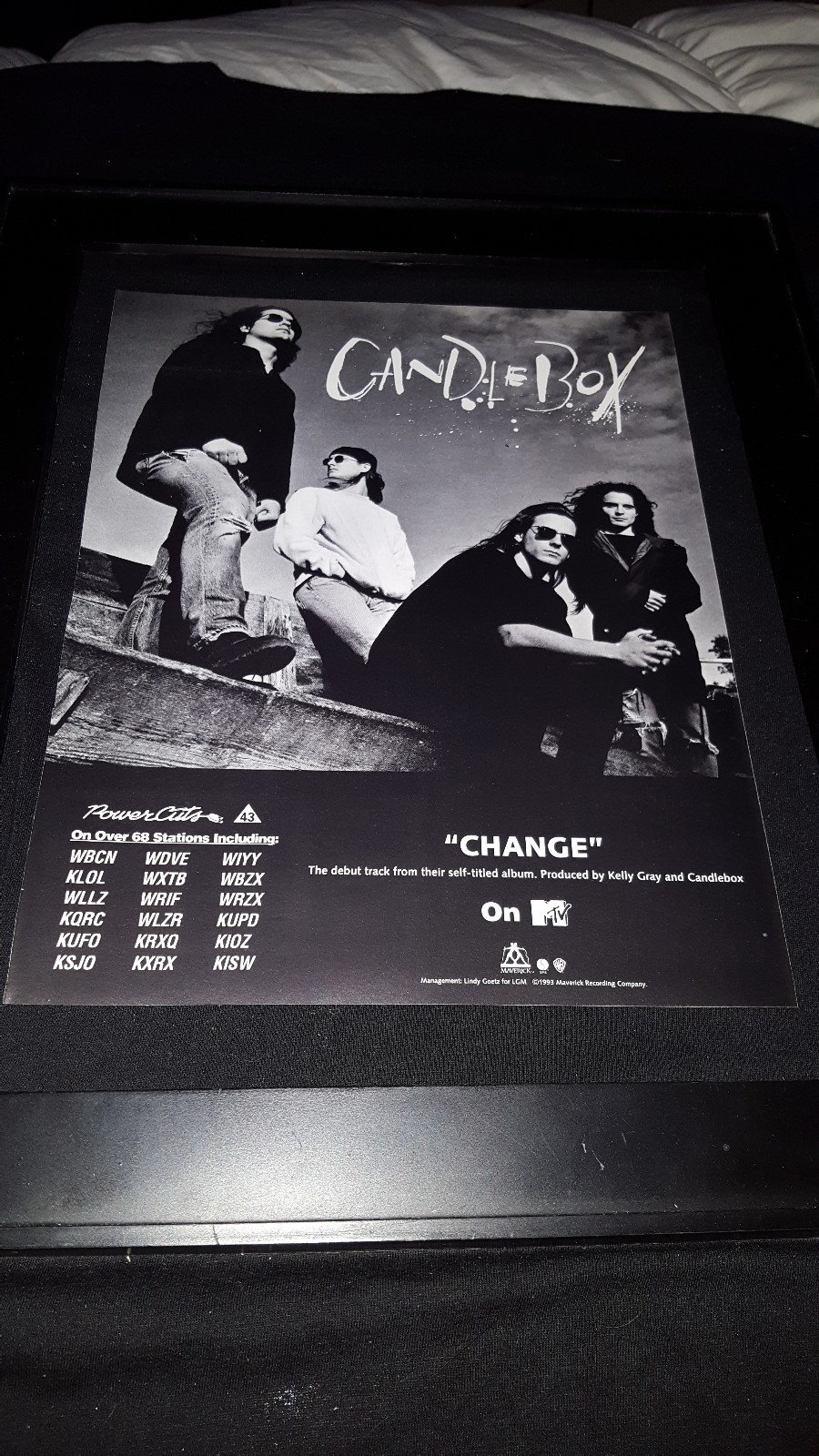 Candlebox Change Rare Original Radio Promo Poster Ad Framed! #2 | eBay