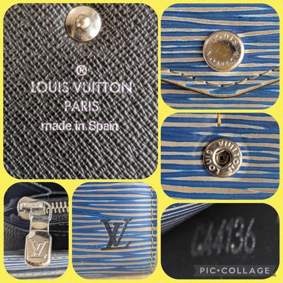 Louis Vuitton Epi Portefeuille Sarah Denim Long Wallet Used Excellent ...