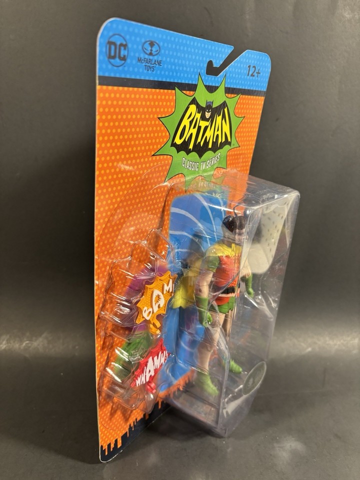 2021 MCFARLANE BATMAN 66 CLASSIC TV SERIES UNMASKED ROBIN 6" FIGURE ...