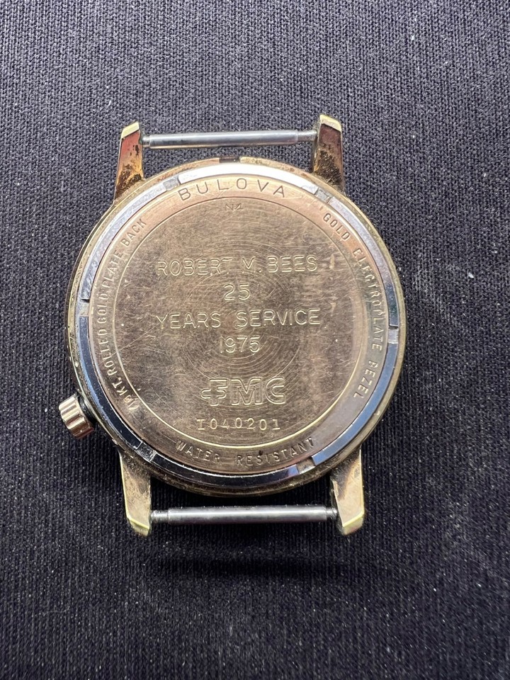 Vintage 1975 Accutron Men's Tuning Fork Wristwatch 218 USA 10k RGP ...