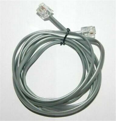 Telephone Phone Cable Cord Line Long Wire Gray Color 6 ft. 10.5 in. (82 ...