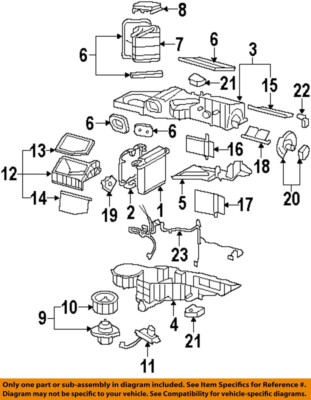 GM OEM 03-14 Avalanche Evaporator Heater Components-Blower Motor ...