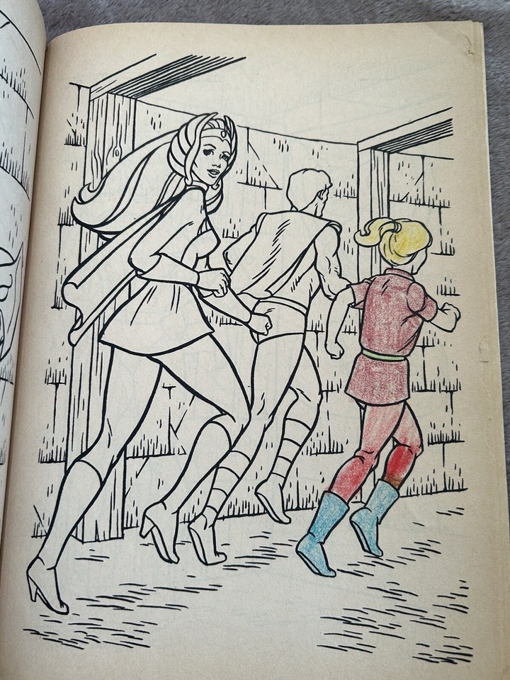 1980's Princess of Power She-Ra Catra Treasure Coloring Book Lightly ...