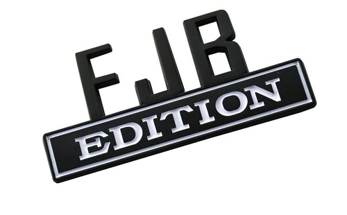 FJB Edition Emblem Decal Car Bumper Sticker Fender 3D Badge Black White ...