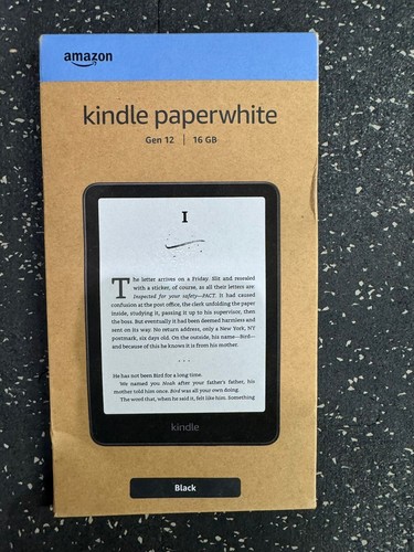 Amazon Kindle Paperwhite 12th Generation Black 16GB Storage 7 Inch ...