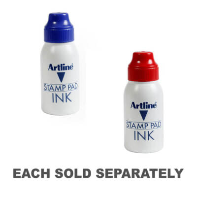 Artline Stamp Pad Refillable Ink 50cc Bottle with Unique Valve Simple ...