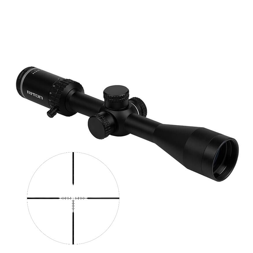 Riton Optics X1 Primal Rifle Scope 4-16x44mm, 1" Tube, RUT Reticle ...