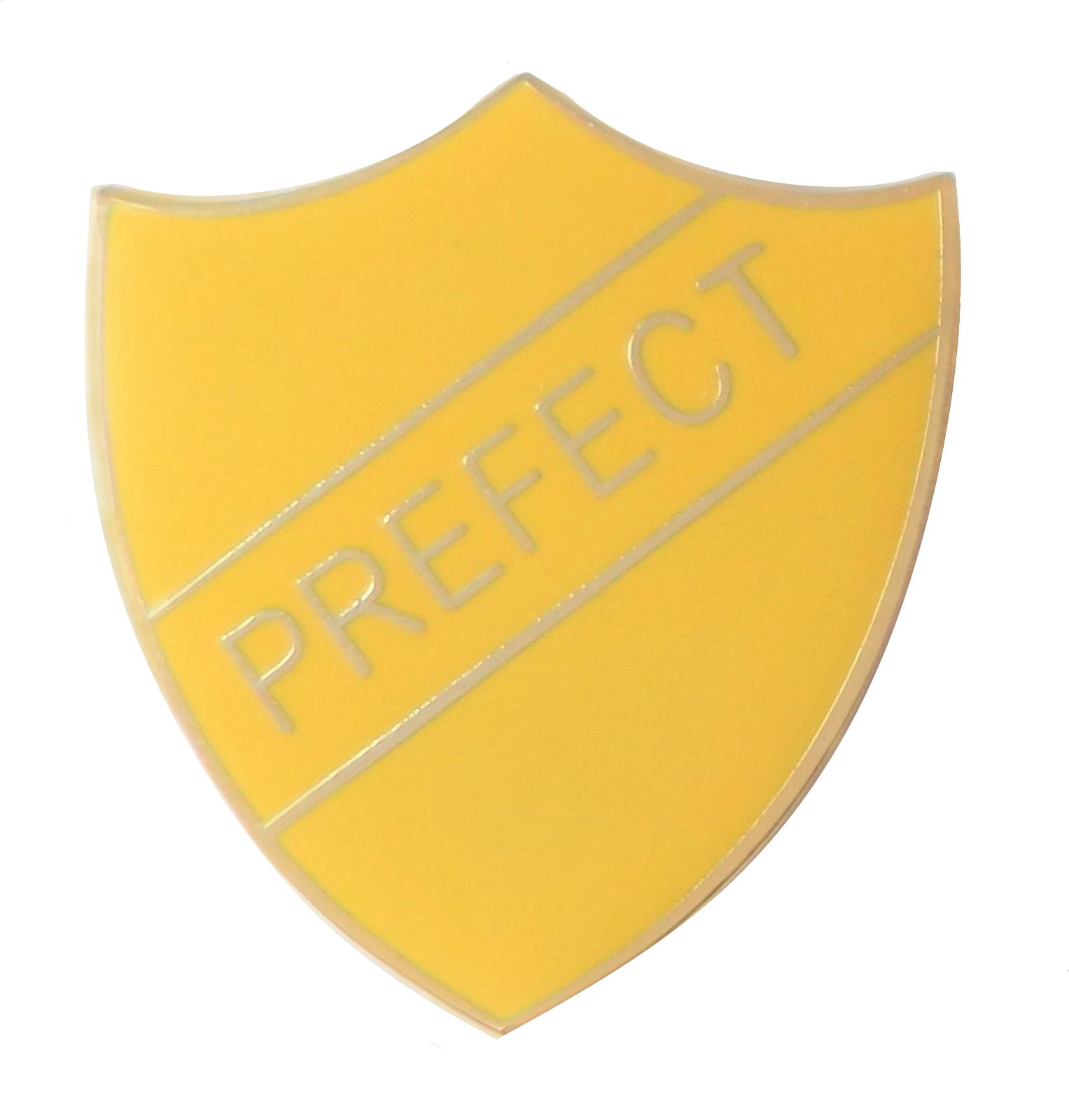 Yellow Prefect Badge For Schools Gold Plated Pin Badge | eBay UK