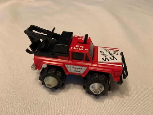 LJN Rough Riders Tow Truck Jeep Pickup Red Stomper Vintage Toy 1980s | eBay