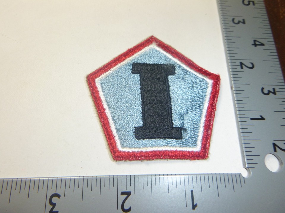 A World War 2 U S Army 1st Army Group Cut Edge White Back Patch | eBay