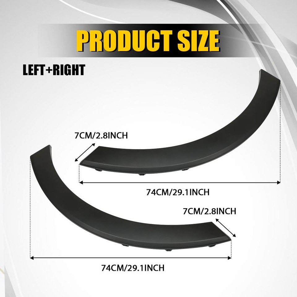 2X Fender Flare Molding For Ford 2015-2024 Transit Right Front Left 150 ...