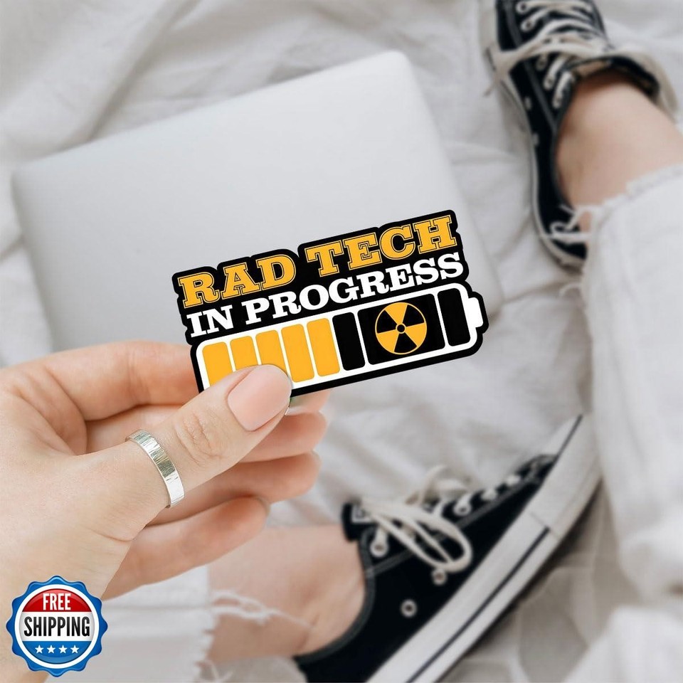 3 Pcs Rad Tech in Progress Sticker, Technologist Xray Sticker ...