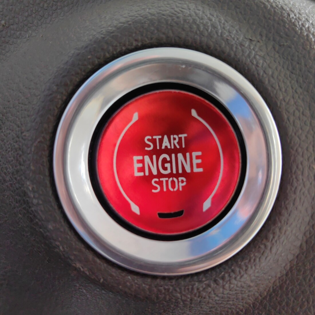 RED Engine Start Stop Cover Trim Fit for Chevy Silverado/GMC Sierra ...