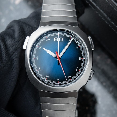 H.Moser & Cie. Streamliner UNWORN '24 Flyback Chronograph Blue Steel ...