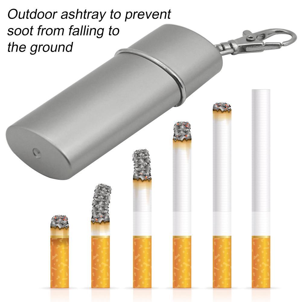 Portable Pocket Ashtray ABS Ash Holder Smoking Ash Tray w/Keychain ...
