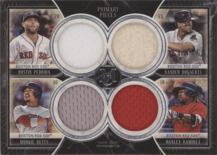 2018 Topps Museum Collection - Primary Pieces Quad Relics Mookie Betts ...