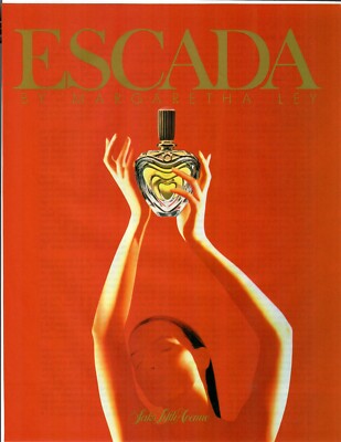1991 Escada Original Print Ad By Margaretha Ley Sexy Red Perfume Paper ...