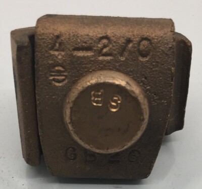 GB26 BURNDY CONDUCTOR RANGE OF 4 SOLID THRU 2/0 STRAIGHT GROUND ...