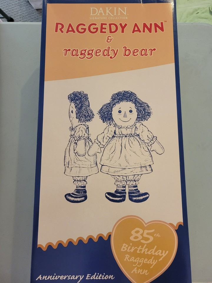 Dakin Signature Collection Raggedy Ann & Raggedy Bear 85th Birthday ...
