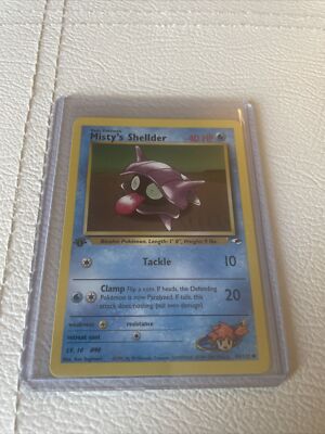 Pokémon TCG Misty's Shellder Gym Heroes 89/132 Regular 1st Edition ...